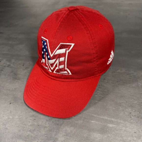 adidas | Accessories | Miami University Redhawks Hat Adidas Usa Flag ...